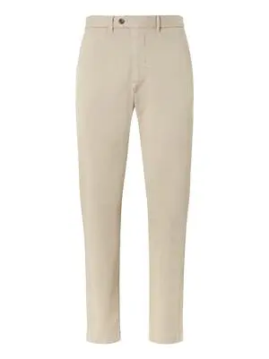 Hartford Taylor Straight-leg Cotton-gabardine Trousers - Neutrals