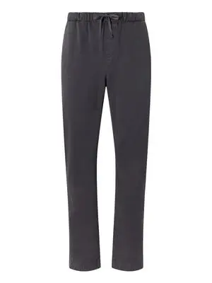 Hartford Joggy Straight-leg Cotton Gabardine Trousers - Gray
