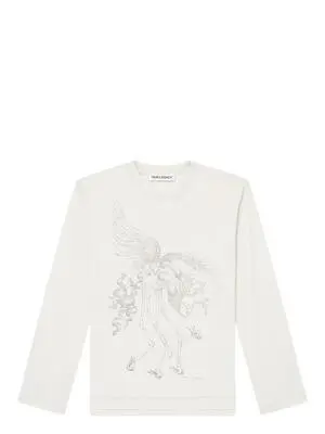 Our Legacy Printed Cotton-jersey T-shirt - White
