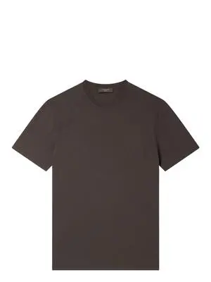 SLOWEAR Zanone Cotton-jersey T-shirt - Brown