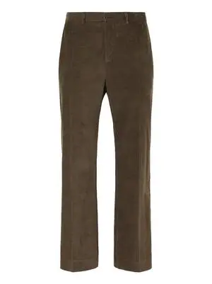 A KIND OF GUISE Straight-leg Cotton-corduroy Suit Trousers - Brown