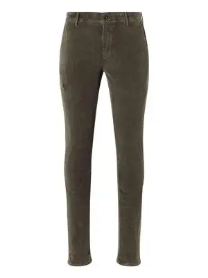 SLOWEAR Straight-leg Cotton-blend Corduroy Trousers - Green
