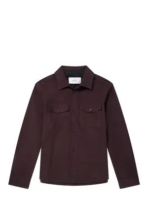 Mr P. Cotton-blend Moleskin Shirt - Brown