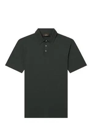 SLOWEAR Cotton Polo Shirt - Green
