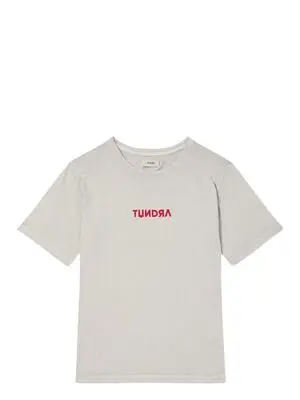 ADON Tundra Printed Cotton-jersey T-shirt - Gray