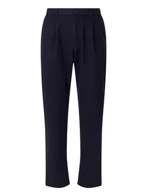 Hartford Straight-leg Wool-blend Trousers - Blue