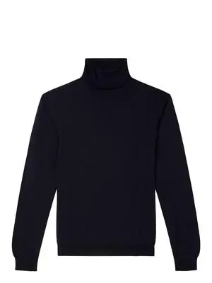 SLOWEAR Flexwool Rollneck Sweater - Navy