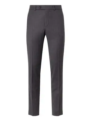 SLOWEAR Incotex Straight-leg Wool-blend Trousers - Gray