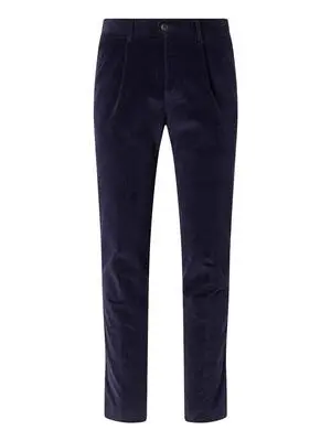 SLOWEAR Incotex Straight-leg Stretch Cotton-corduroy Trousers - Blue