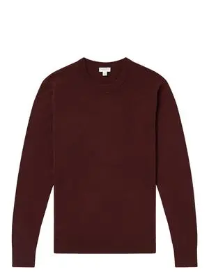 Sunspel Cashmere Crew Neck Sweater - Black