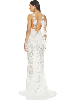 BRONX BANCO Bronx Banco Eden Gown In White.
