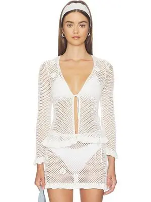 WITH JÉAN With Jean Aria Top In White.