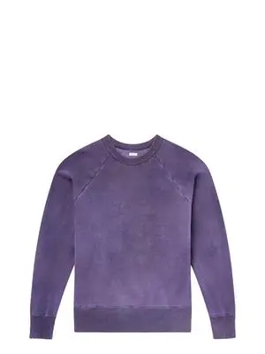 A.PRESSE Cotton-jersey Sweatshirt - Purple