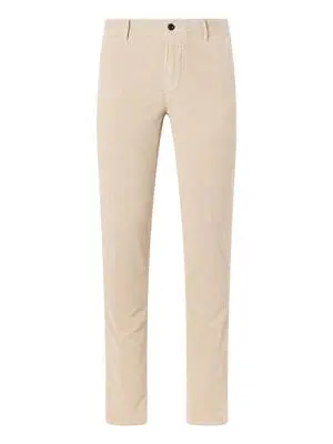 SLOWEAR Straight-leg Cotton-blend Corduroy Trousers - Neutrals