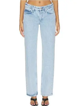 Rag & Bone Harlow Low Rise Slim Straight Full Length Jeans - May