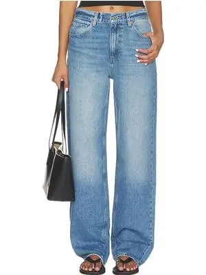 Paige Emilie Tapered Leg Jeans In Blue - Mariners