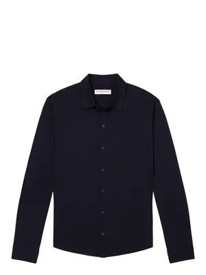 Orlebar Brown Orlebar Brown - Giles Wool Shirt - Men - Blue - S Navy