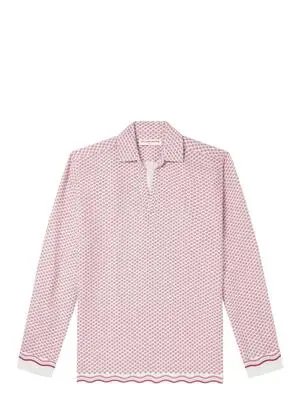 Orlebar Brown Ridley Printed Linen Shirt - Pink