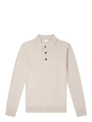Sunspel Cashmere Polo-shirt - Neutrals
