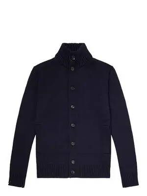 SLOWEAR Wool Cardigan - Navy