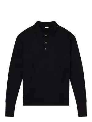 A.PRESSE A.PRESSE - Wool Polo Shirt - Men - Black - 2 Black