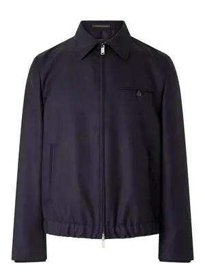 SLOWEAR Il Primo Wool-canvas Jacket - Blue