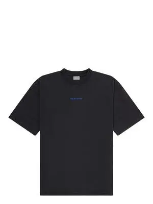 Balenciaga Logo-embroidered Cotton-jersey T-shirt - Blue