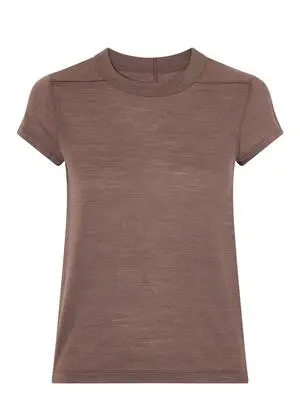 Rick Owens RICK OWENS Wool And Silk-Blend T-Shirt Gray