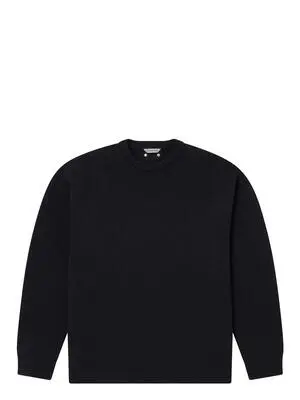 Balenciaga City Wool-blend Crewneck Sweater - Black