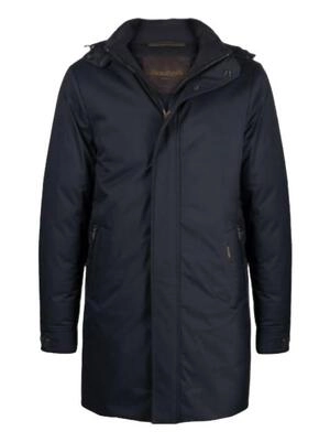 MOORER Moorer Long-Sleeved Hooded Cotton Suit Black