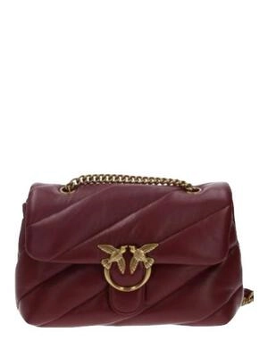 Pinko Love Classic Puff Logo Plaque Crossbody Bag - Red