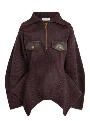 Zimmermann Wool-blend Valiant Utility Sweater - Brown