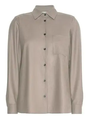 Max Mara Stretch Cashmere Shirt - Beige