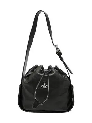 VIVIENNE WESTWOOD Drawstring Bucket Bag - Black