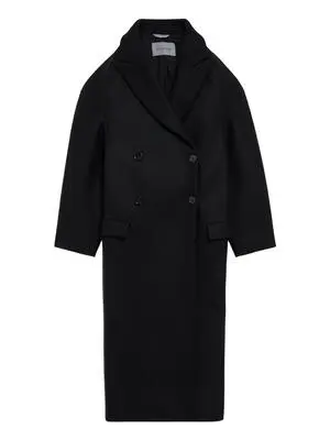 Balenciaga Maxi Stola Coat - Black
