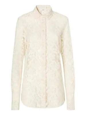 Fendi Ivory Peonia Lace Shirt Ivory