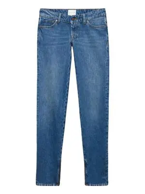 7 For All Mankind 7 For All Mankind Slim-Fit Jeans With Zipper Cuffs Blue