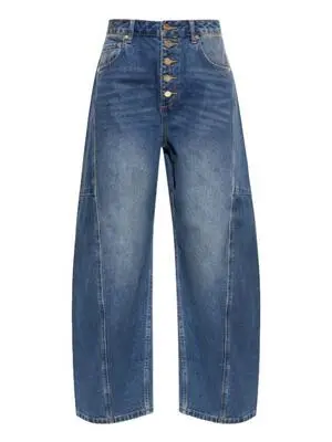 ALLSAINTS ALLSAINTS Exposed Button Barrel Leg Jeans Indigo