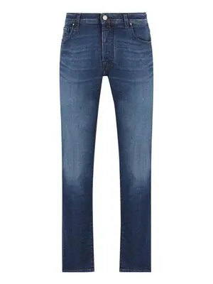 Jacob Cohen Logo-patch Pocket Jeans - Blue