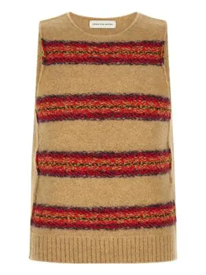 Dries Van Noten Crew-neck Tank Top - Beige