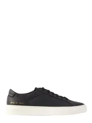 COMMON PROJECTS Achilles Full-Grain Leather Sneakers   Black