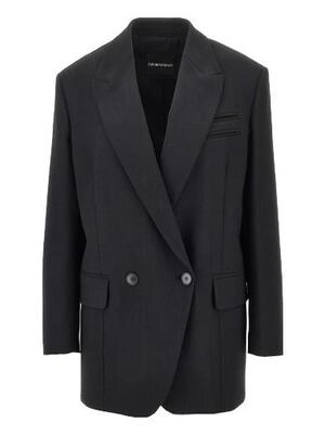 Emporio Armani Long-sleeve Blazer - Black