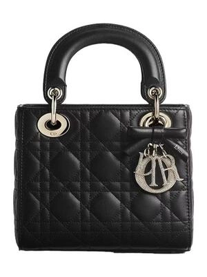 Dior Sac Lady Mini À Chaîne - Black