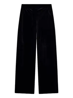 Emporio Armani Elastic Loose-fitting Long Straight Leg Solid Color Casual Pants - Black