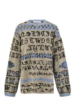 VIVIENNE WESTWOOD Graphic Knit Top - Nude