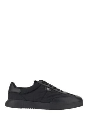 Emporio Armani Low-top Lace-up Sneakers - Black