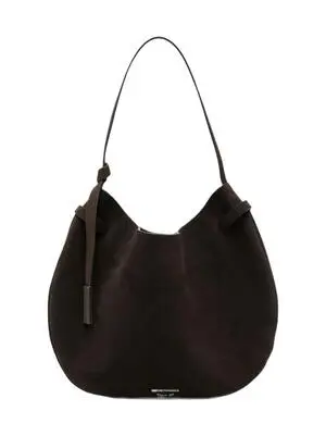 Emporio Armani Logo-detail Shoulder Bag - Brown