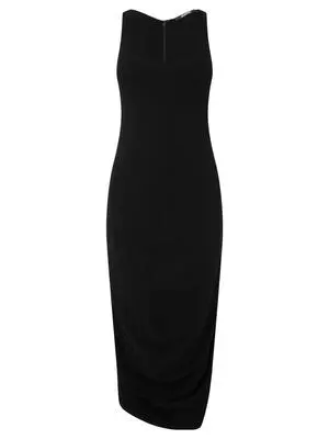 Jacquemus Sleeveless Bodycon Midi Dress - Black