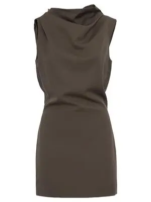 Khaite Mid-waist Mini Dress - Brown