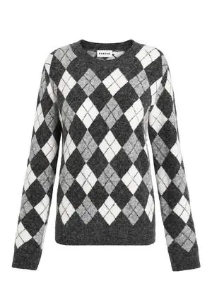 P.a.r.o.s.h P.A.R.O.S.H. Argyle Long-Sleeve Sweater No